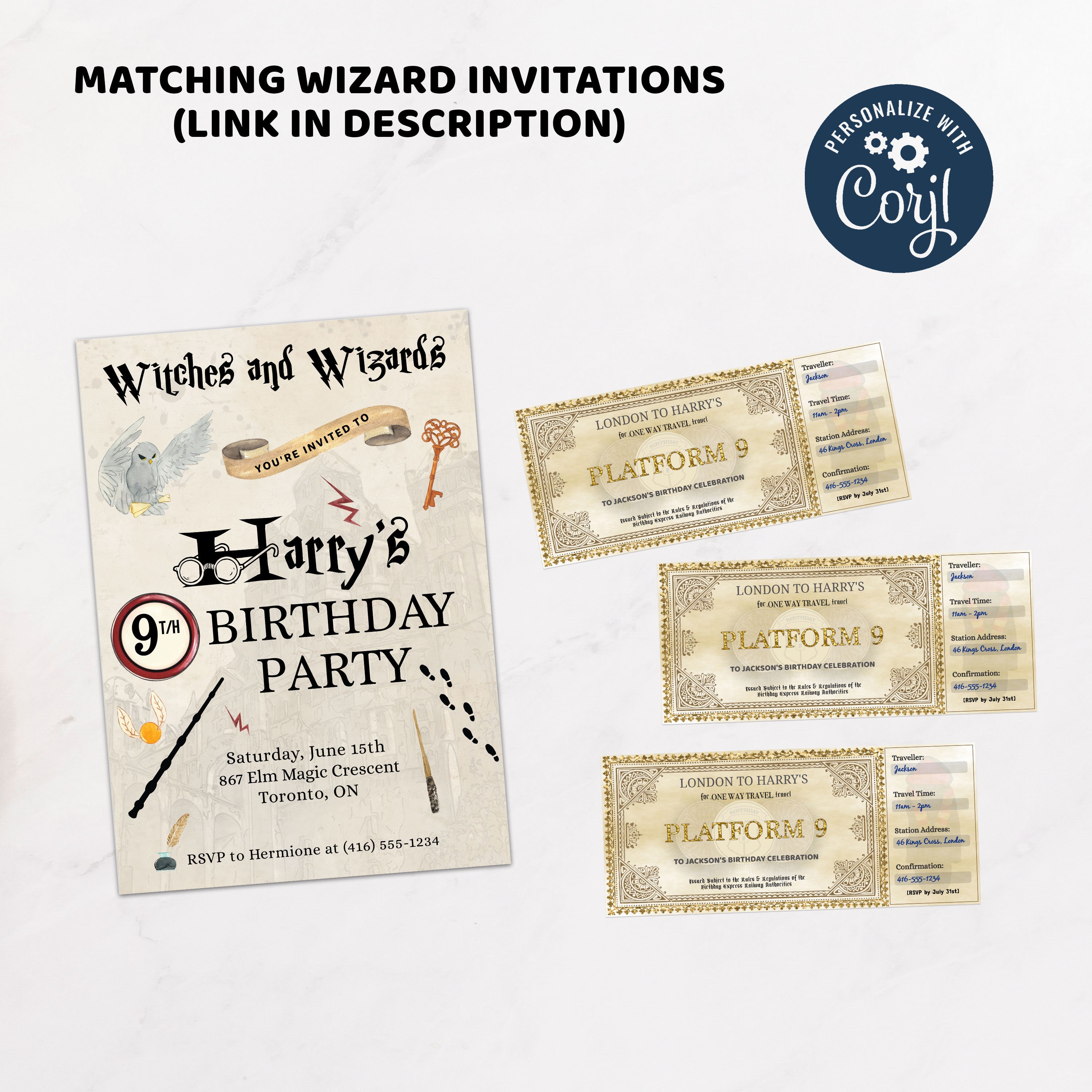 Editable Wizard Food Label Cards, Printable, Magic Theme Party Buffet ...