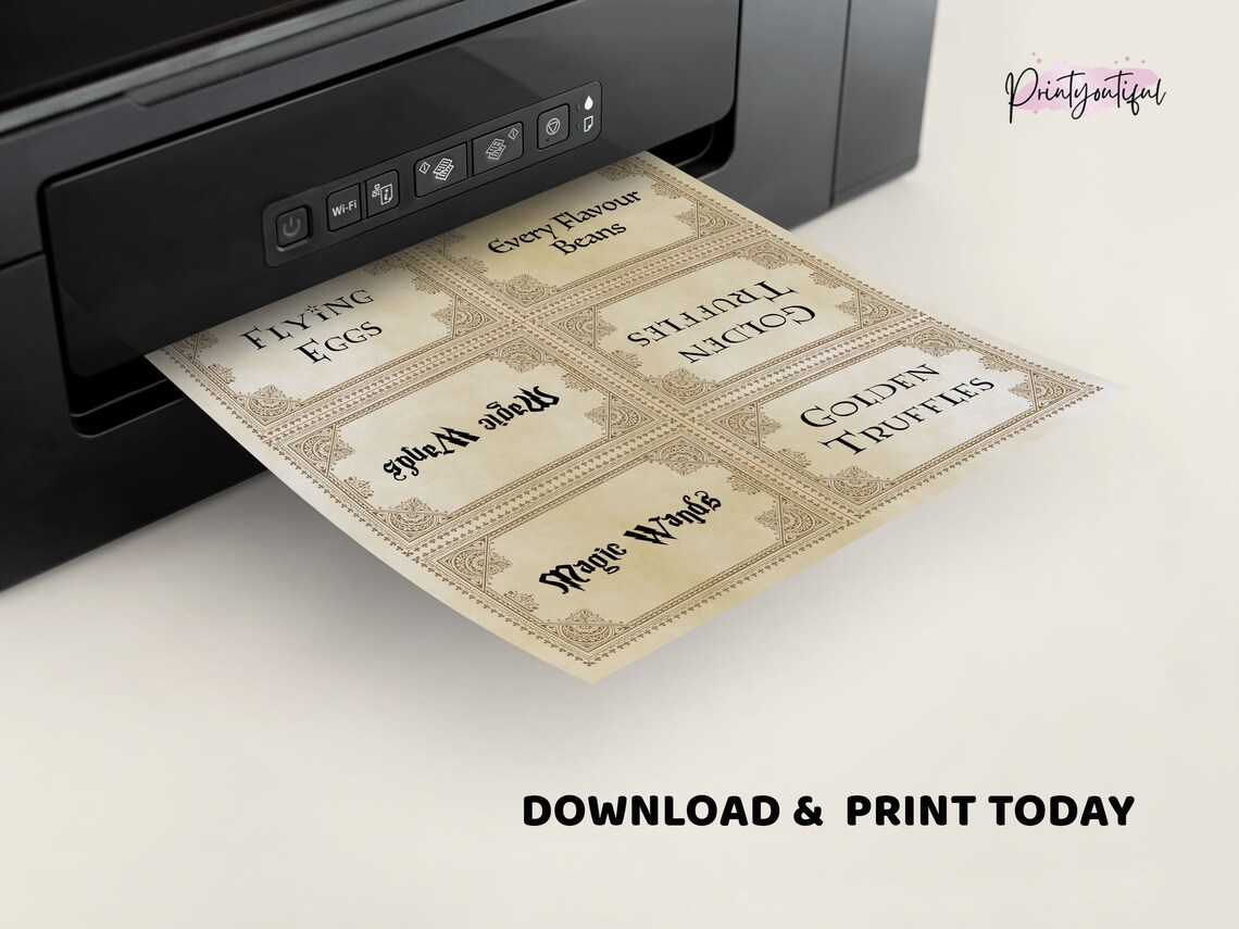 Editable Wizard Food Label Cards, Printable, Magic Theme Party Buffet ...