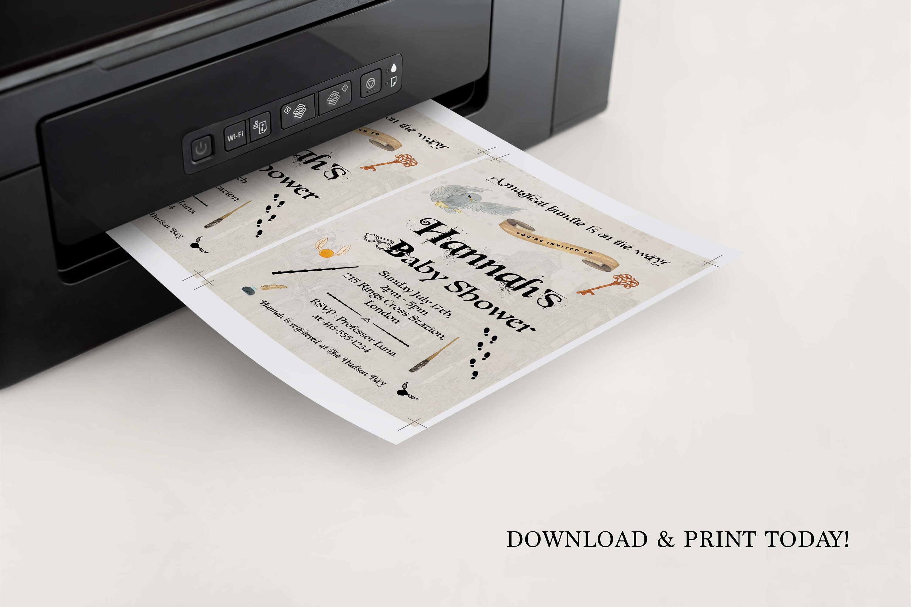 Editable Wizard Baby Shower Invitation Printable Magical - Etsy Canada