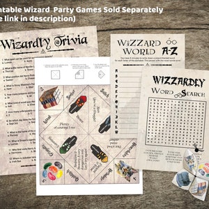 Editable Wizard Food Label Cards Printable Magic Theme Party - Etsy