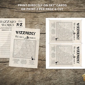 Printable Wizard Birthday Party Games & Trivia Quiz, Magic Themed Party ...