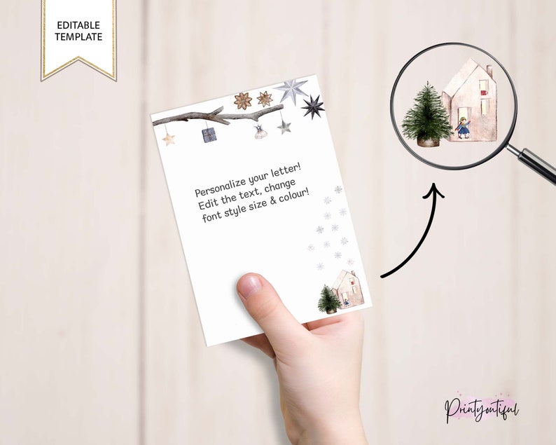 Editable Mini Elf Letters & Envelopes Printable Miniature - Etsy