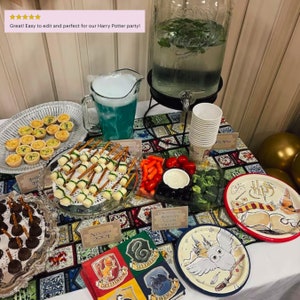 Editable Wizard Food Label Cards, Printable, Magic Theme Party Buffet ...