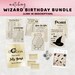 Editable Wizard Birthday Favours Sign, Printable Magic Theme Party Sign ...