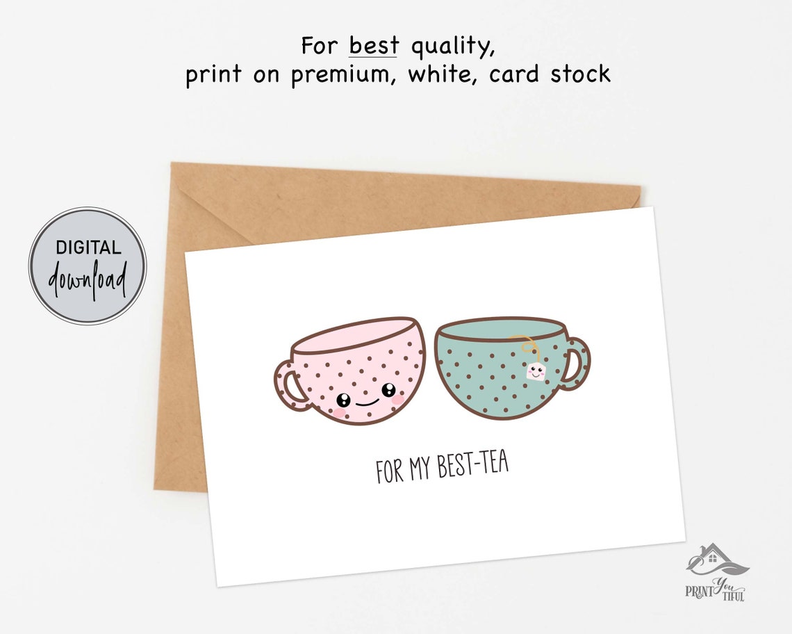 Printable Best Friend Birthday Card, Bestie Birthday, Sister Birthday ...