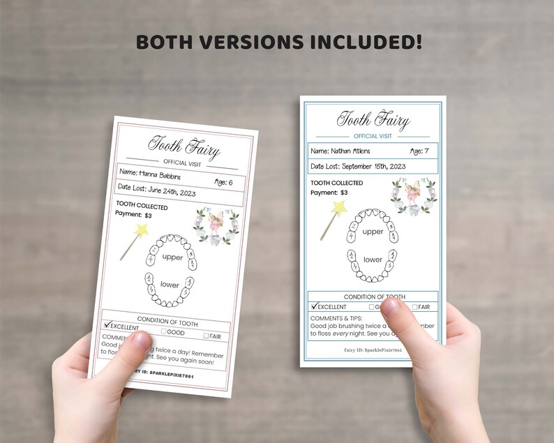 Editable Tooth Fairy Certificate Printable Lost Tooth Fairy - Etsy