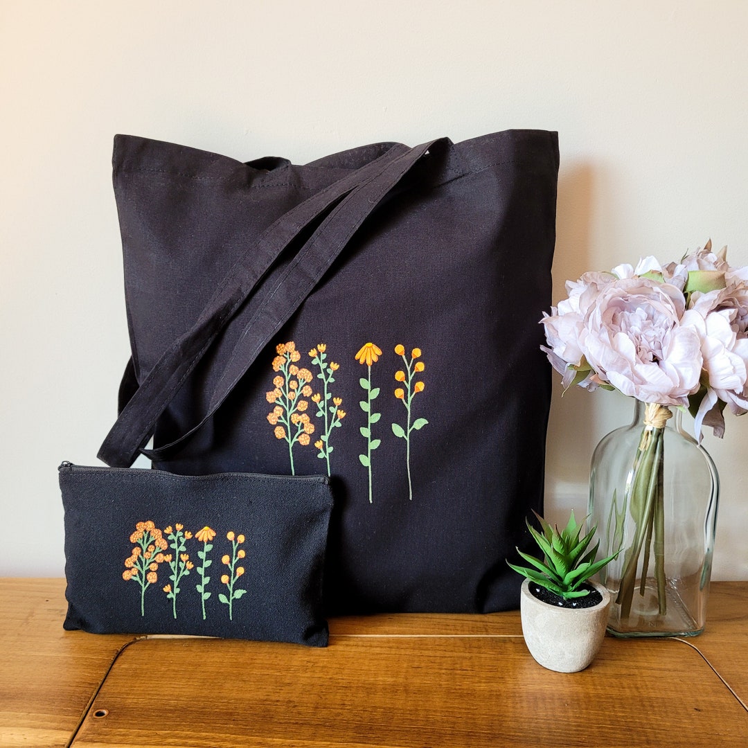 Tote and Makeup Bag Set, Tote Bag and Pouch Kit, Summer Travel Cases ...