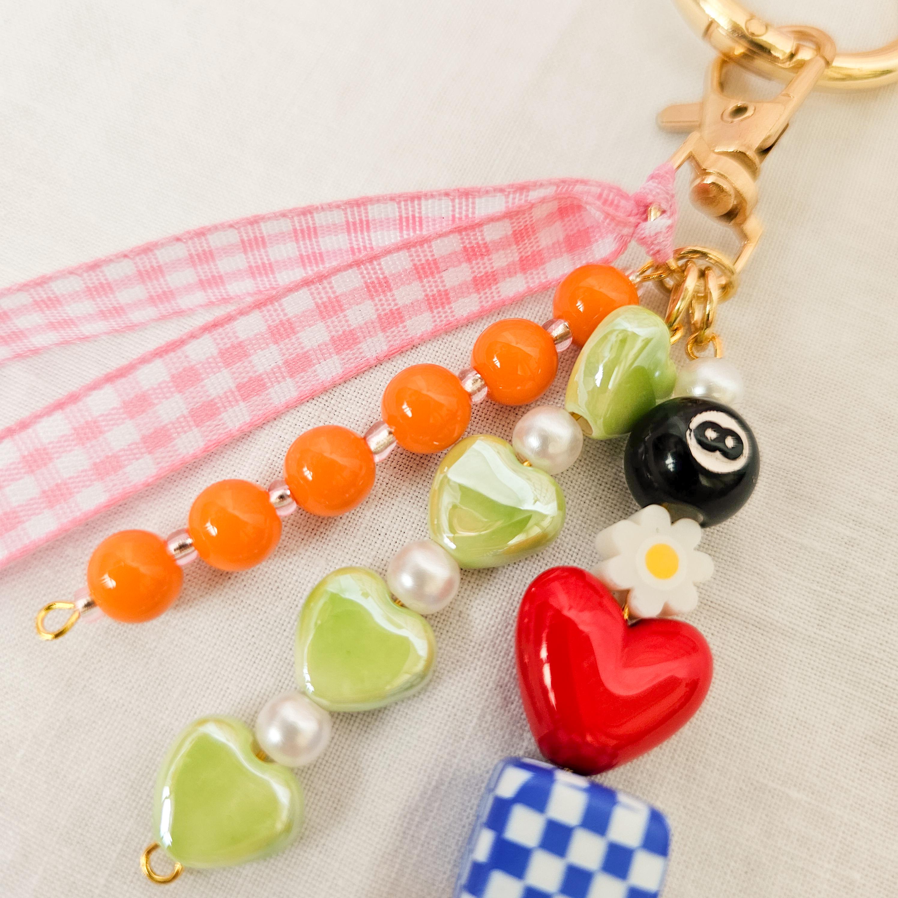 Back to School Bag Charm, Cute Keychain for Teen Girl, Y2K Aesthetic ...