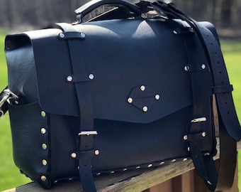 No-sew Rivets Only DIY Leather Laptop Briefcase Pattern in PDF - Etsy