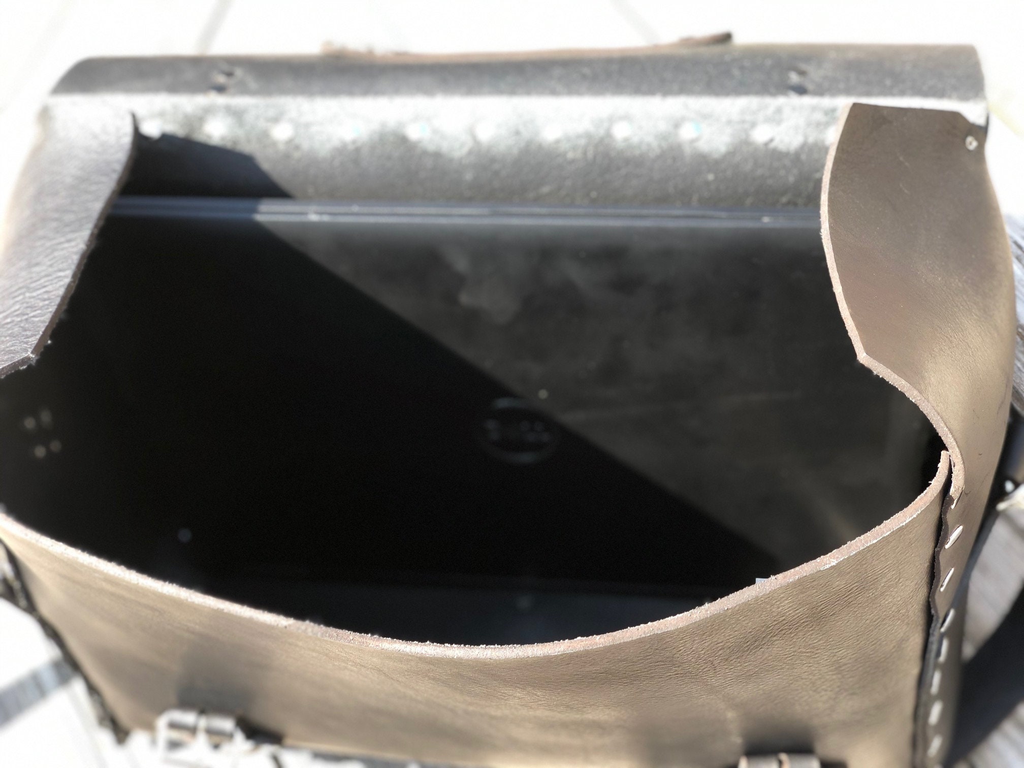 No-sew Rivets Only DIY Leather Laptop Briefcase Pattern in PDF and SVG ...