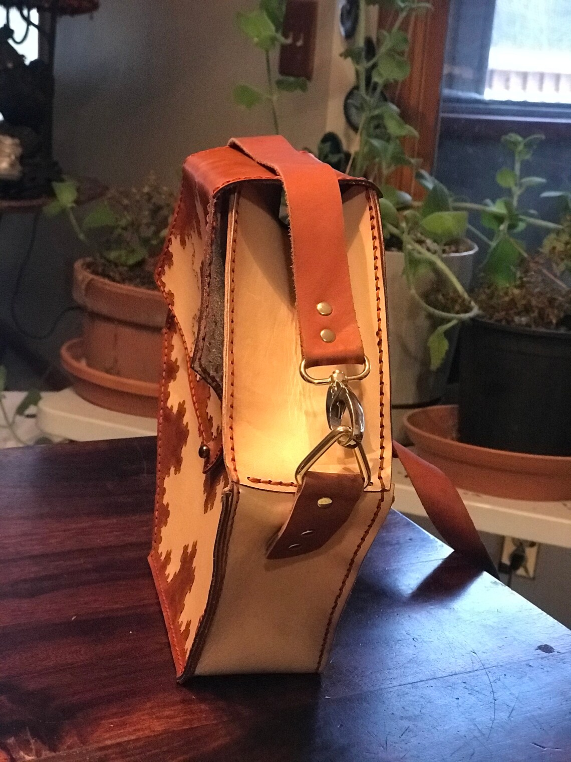 Leather Hexagon Purse With Fractal Design Pattern in SVG and - Etsy Ireland