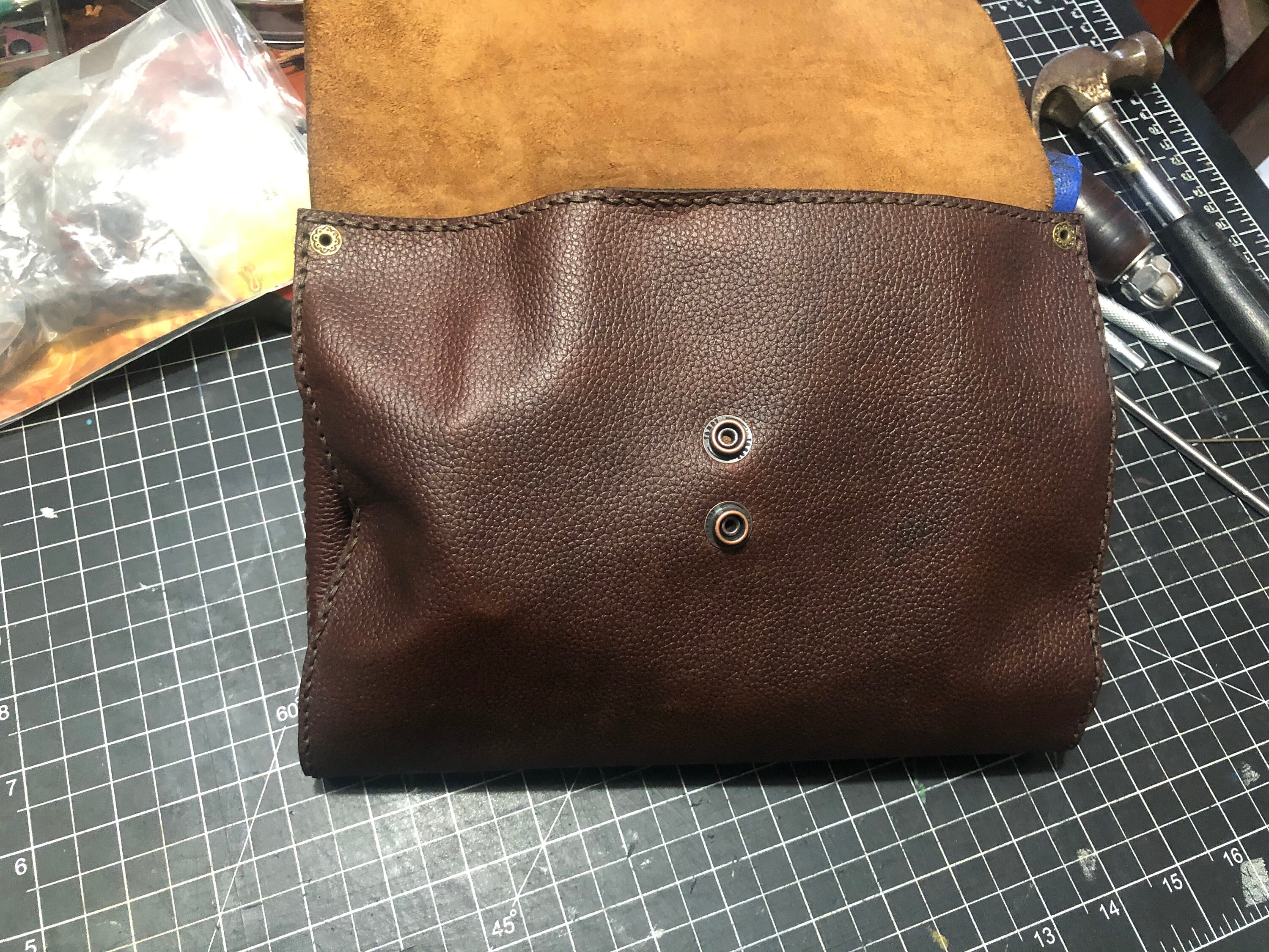 Pattern to Create a Versatile, Leather, Gadget Clutch in PDF and SVG ...