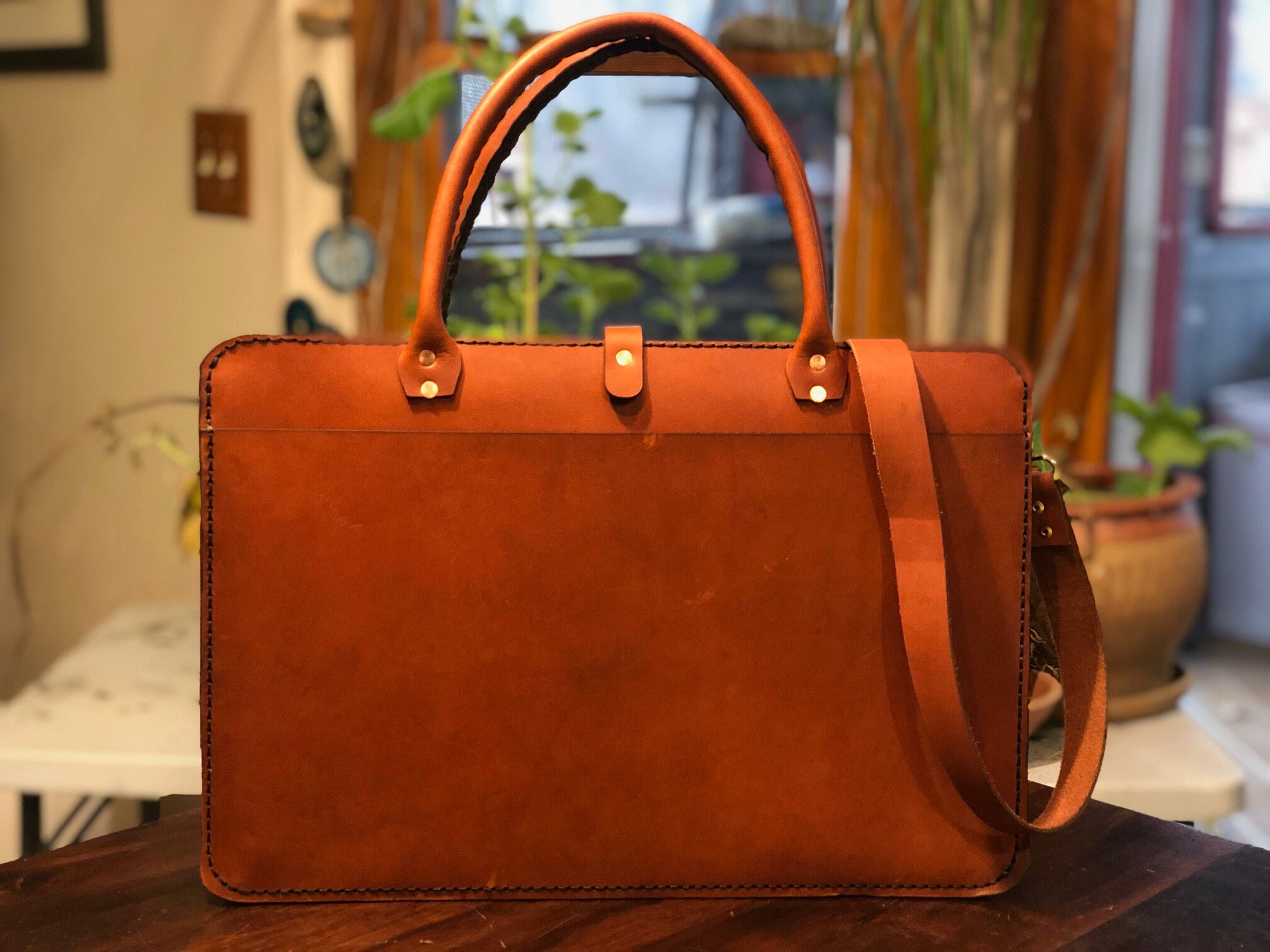 Elegant Leather Laptop Briefcase Pattern DIY PDF and SVG | Etsy