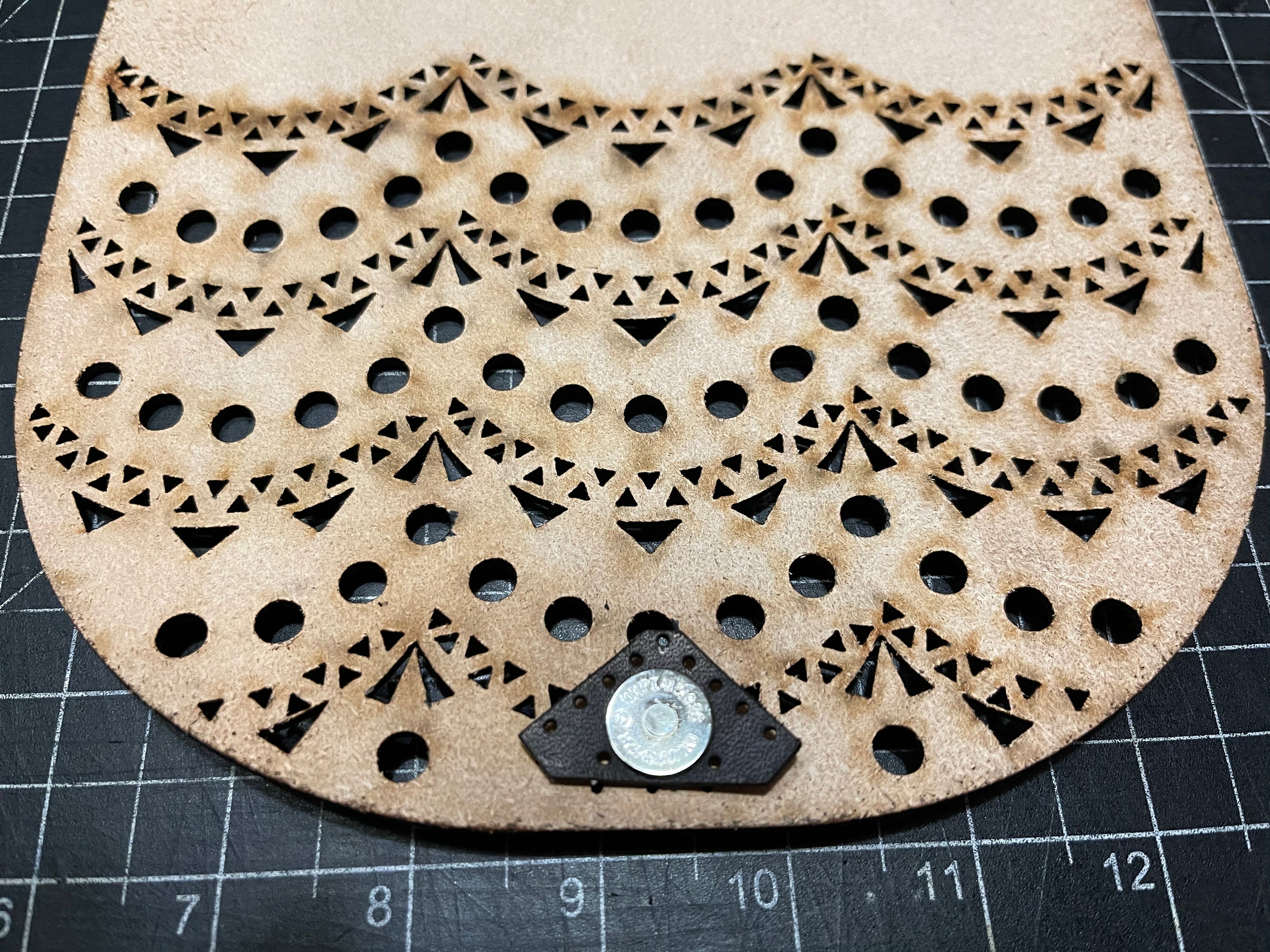 DIY Small Leather Lasered Geometric Purse in PDF and SVG Formats for ...