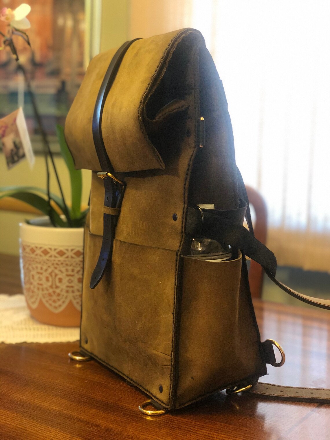 DIY Rolltop Leather Backpack Pattern Svg and Pdf | Etsy UK