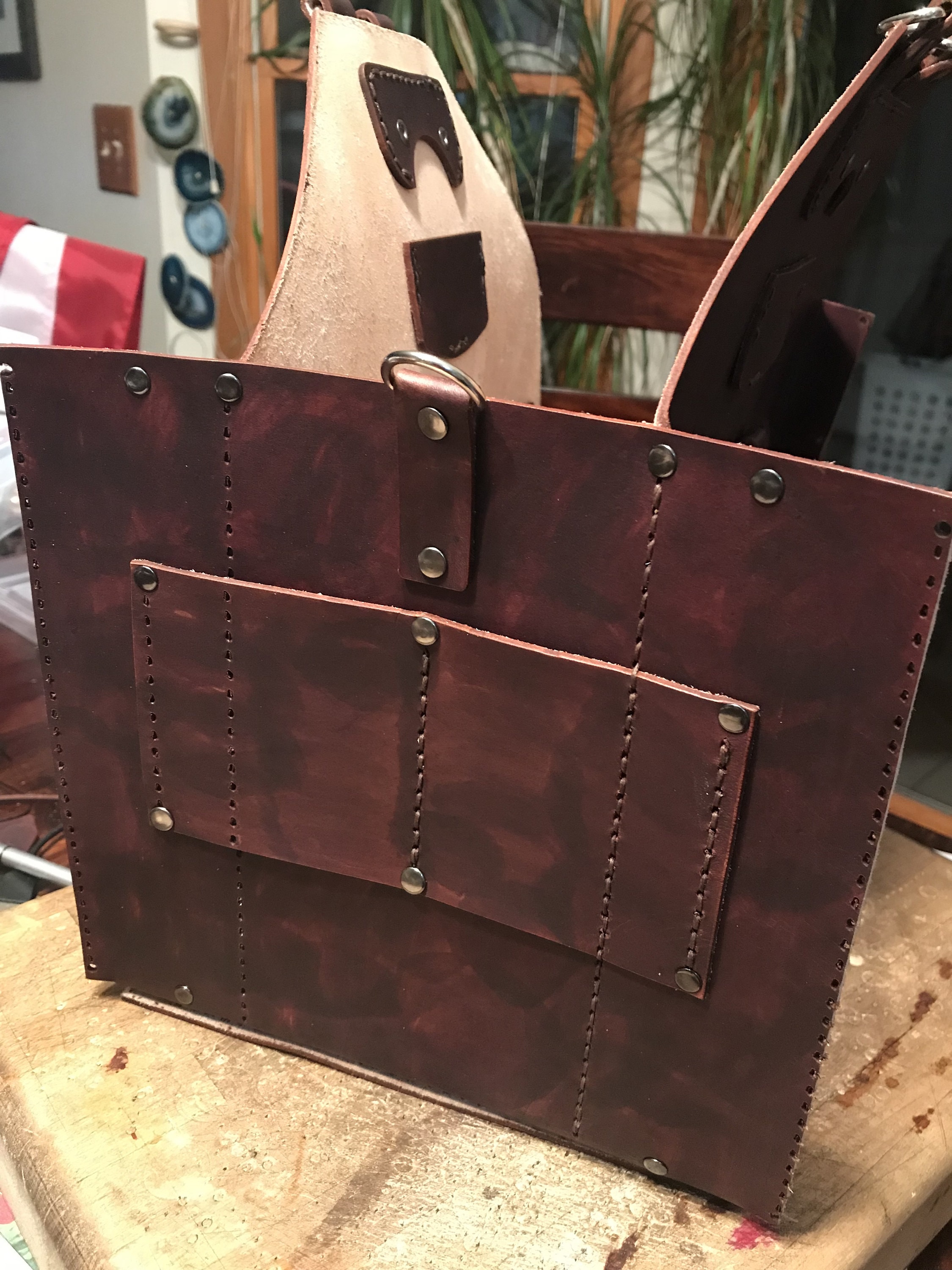 Heavy Duty Leather Tool Tote - Etsy