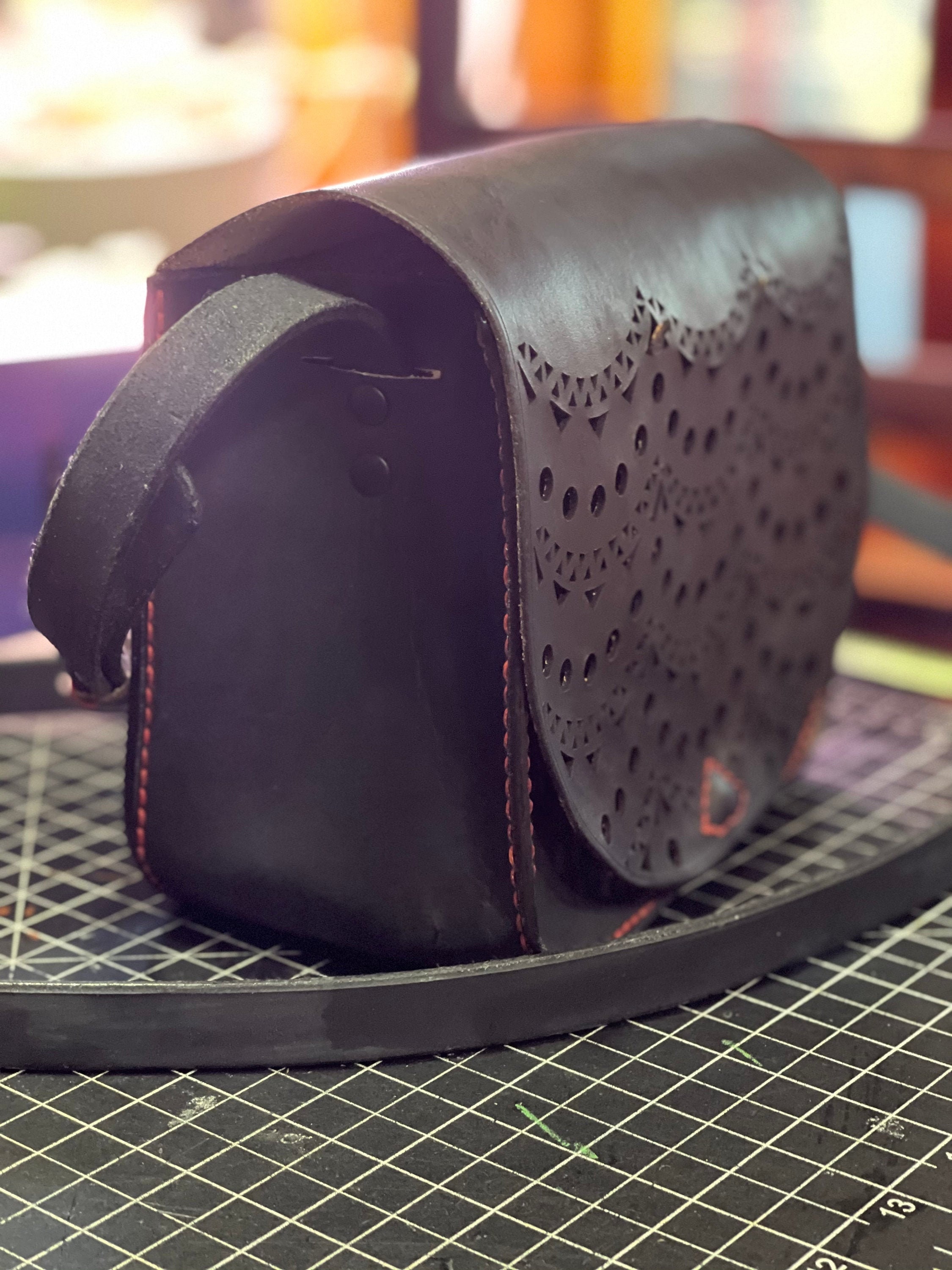 DIY Small Leather Lasered Geometric Purse in PDF and SVG | Etsy