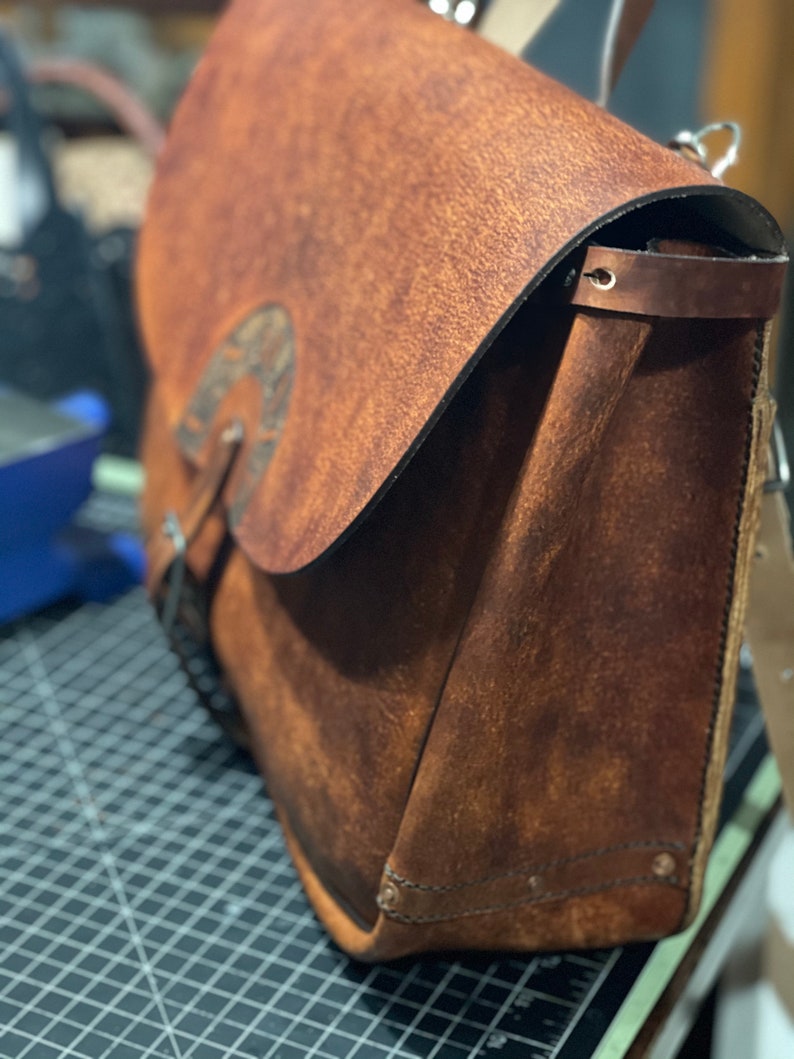 DIY Vintage Leather US Mail Bag Pattern in Pdf and Svg Formats for Hand ...