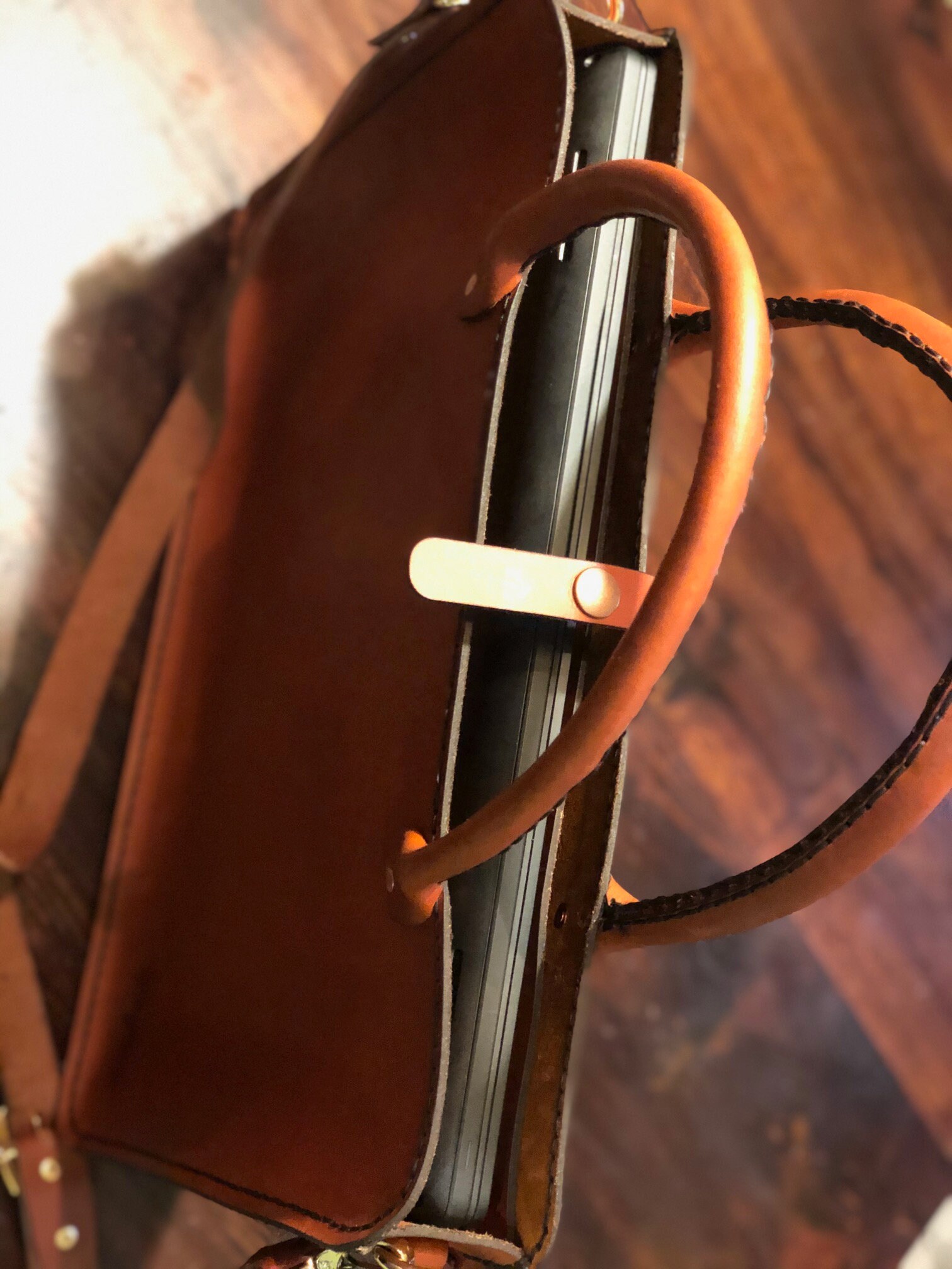 Elegant Leather Laptop Briefcase Pattern DIY PDF and SVG | Etsy