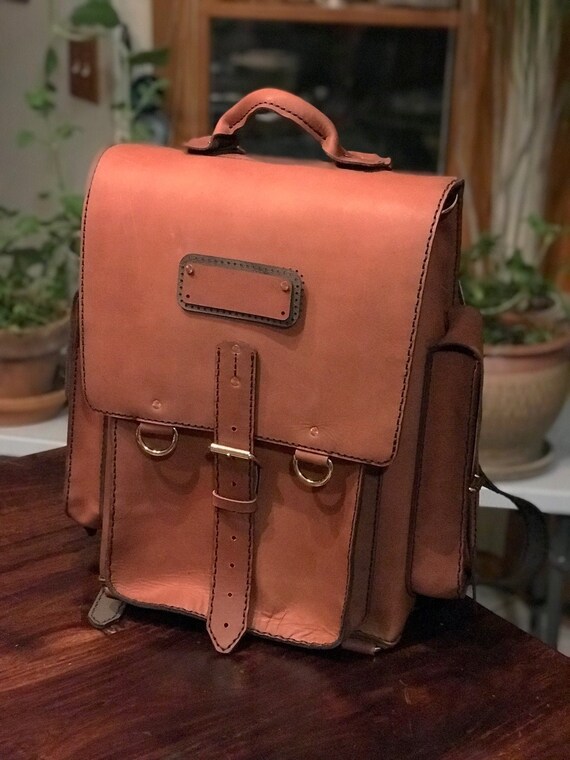 Leather Backpack Pattern in Pdf and Svg Formats for Laser or | Etsy