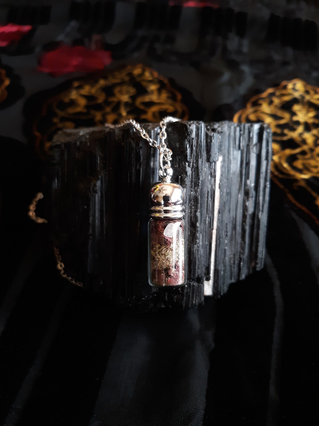 Empowerment Elixir: Self Love Spell Bottle Pendant - Etsy UK