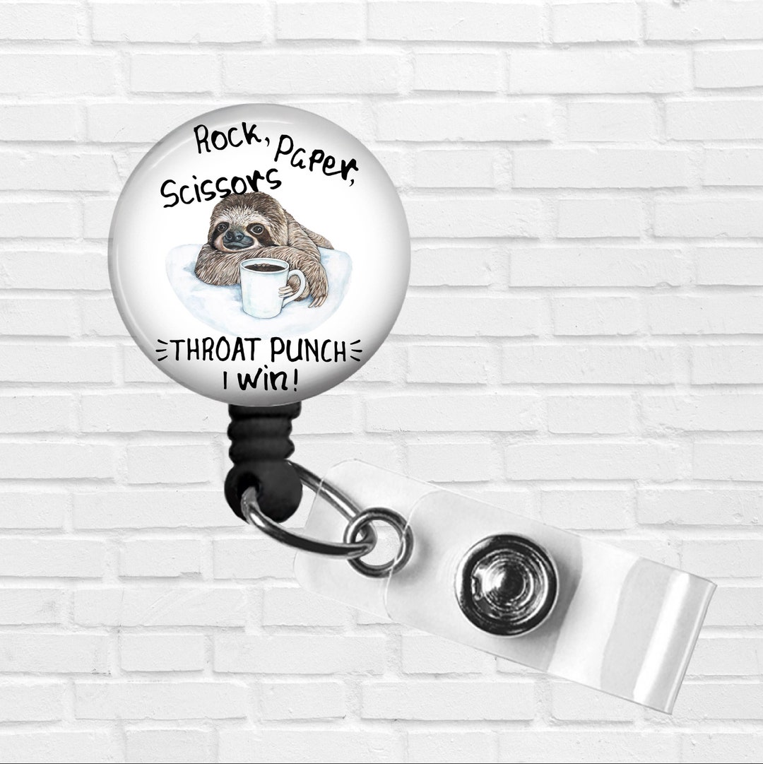 Sloth Rock, Paper, Scissors, Throat Punch, I Win - Etsy