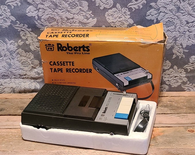 Vintage Roberts the Pro Line Cassette Tape Recorder Model No. - Etsy