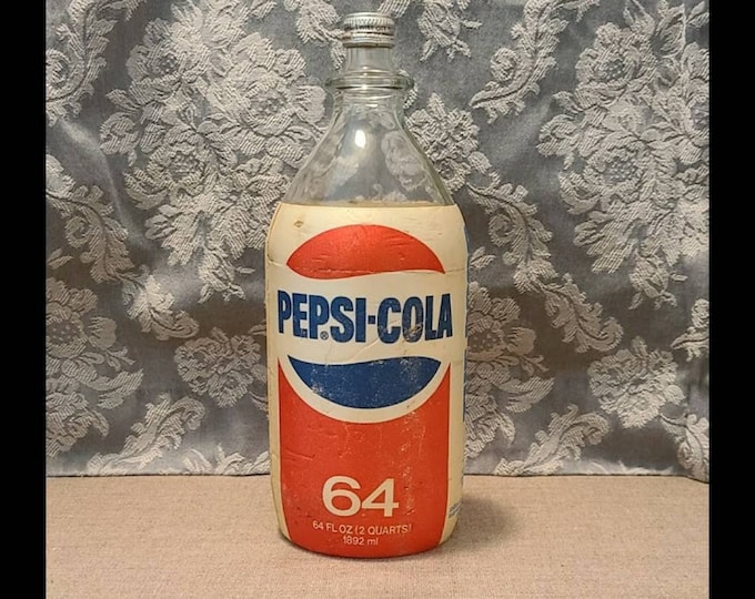 Vintage Pepsi-cola the Boss 64oz Glass Bottle - Etsy