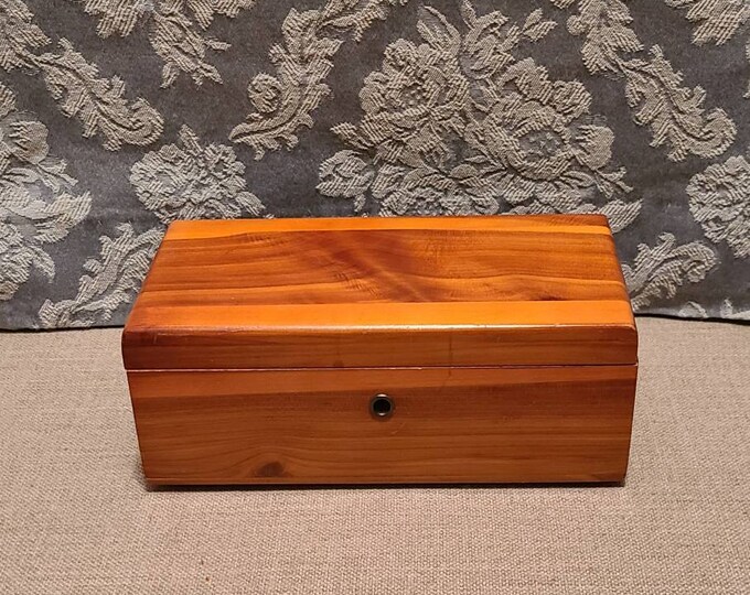 Vintage LANE Solid Cedar Jewelry Box John W. Eye Co. Beckley - Etsy