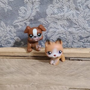 LPS Littlest Pet Shop Brown Boxer Dog 83 With Blue Eyes & - Etsy