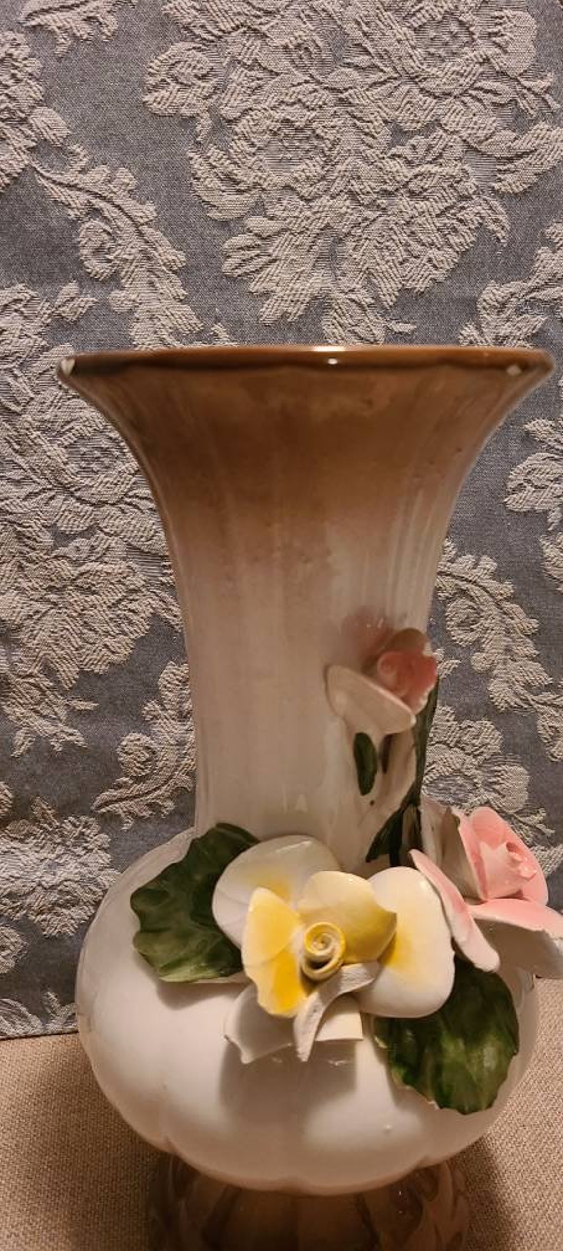 Vintage Nuova Capodimonte Flower Vase Italy Crown N Horse - Etsy