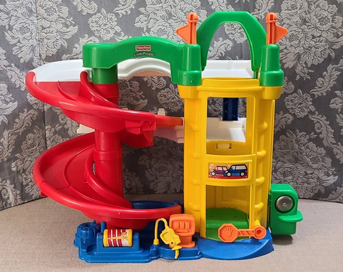 Little People Racin Ramps Garage Race Track Little People Toys Fisher ...