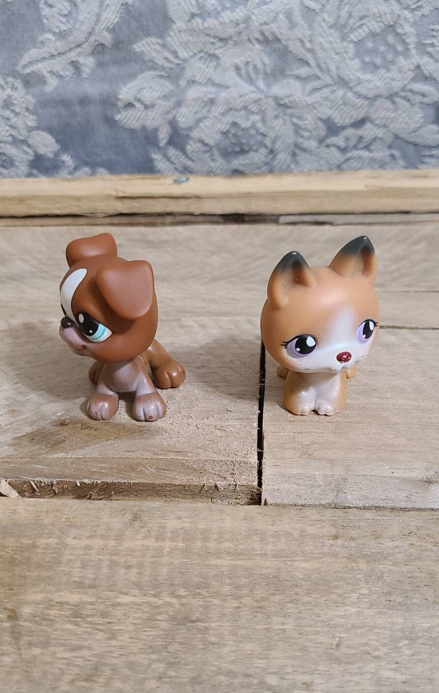 LPS Littlest Pet Shop Brown Boxer Dog 83 With Blue Eyes & - Etsy