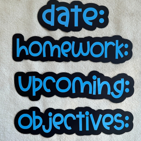 Custom Magnetic Whiteboard Labels - Etsy