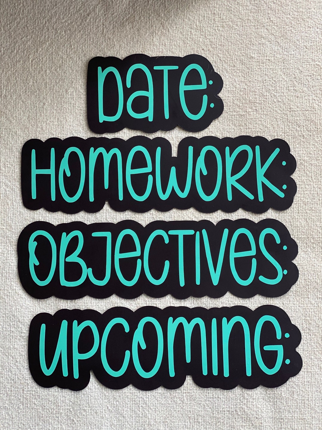 SET of White Board Custom Magnetic Labels Whiteboard Magnet - Etsy