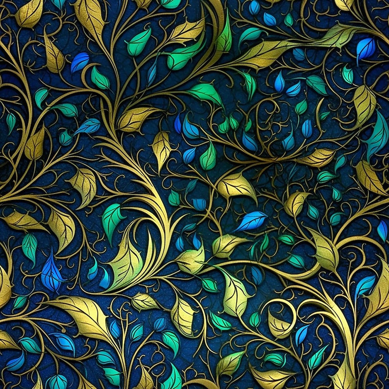 Seamless Elven Digital Patterns | Repeatable Patterns | High Quality 12 ...