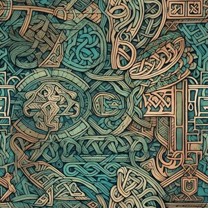 Seamless Viking Patterns | 24 Pack Repeatable Digital Papers - Etsy