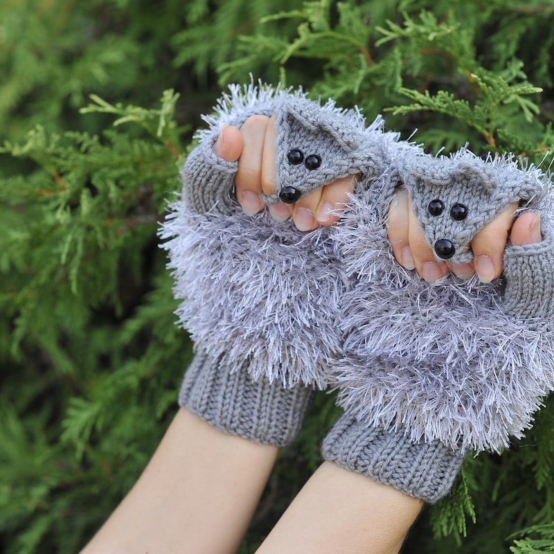 Hedgehog Mittens - Etsy