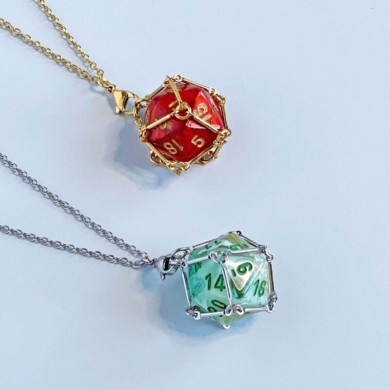 Dice Cage Necklace - Etsy
