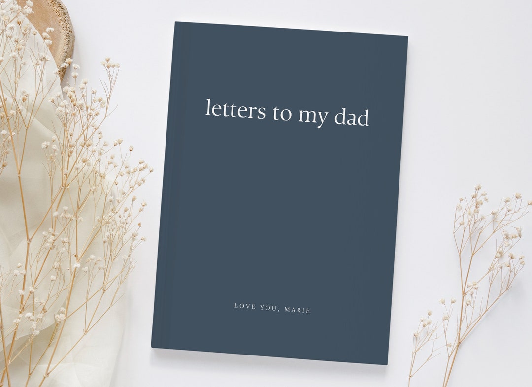 Dear Dad Journal Letters to My Dad Notebook Personalized Journal Custom ...