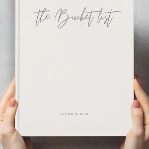 Bucket List Journal Custom Bucket List Book First Anniversary Gift for Couples 1st Anniversary ...