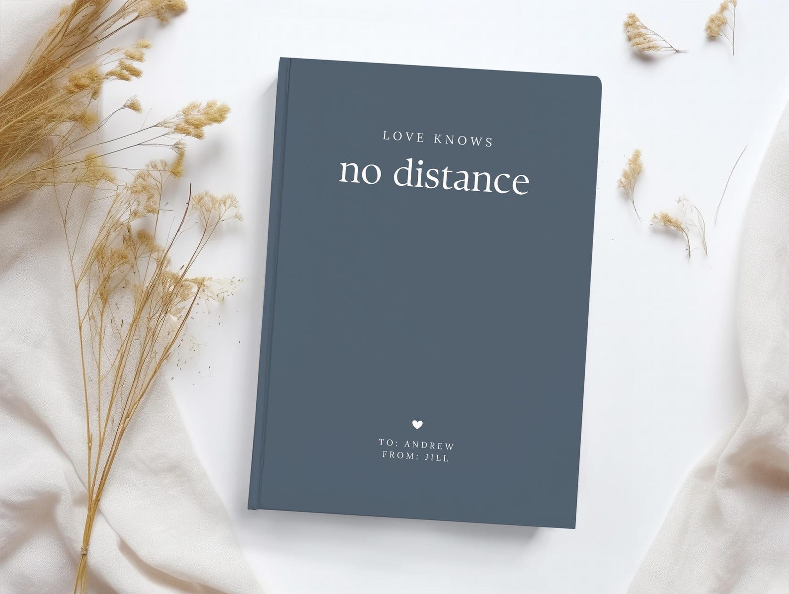 Custom Long Distance Gift for Boyfriend Girlfriend Personalized Journal ...