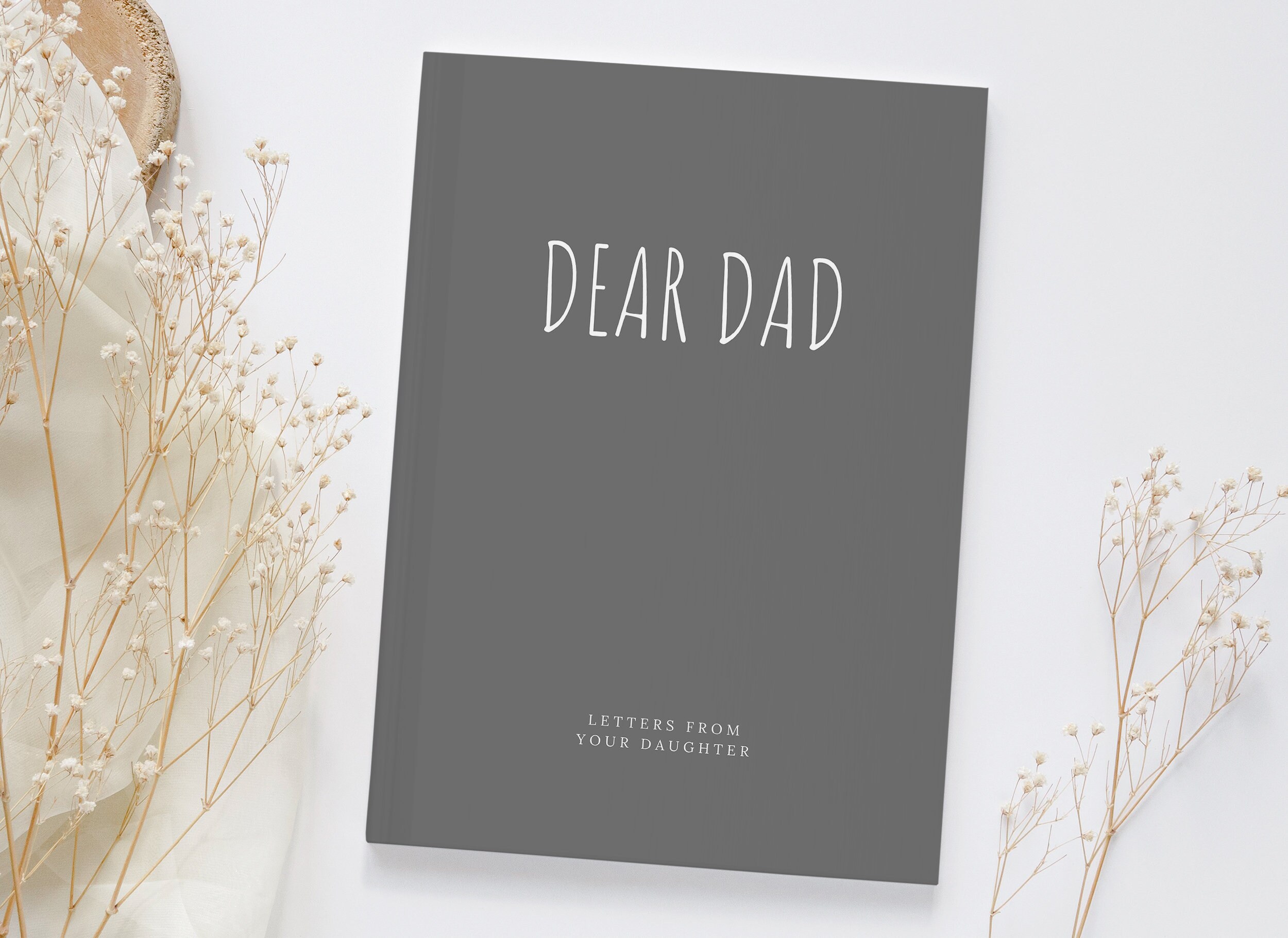 Dear Dad Journal Letters to My Dad Notebook Personalized Journal Custom ...