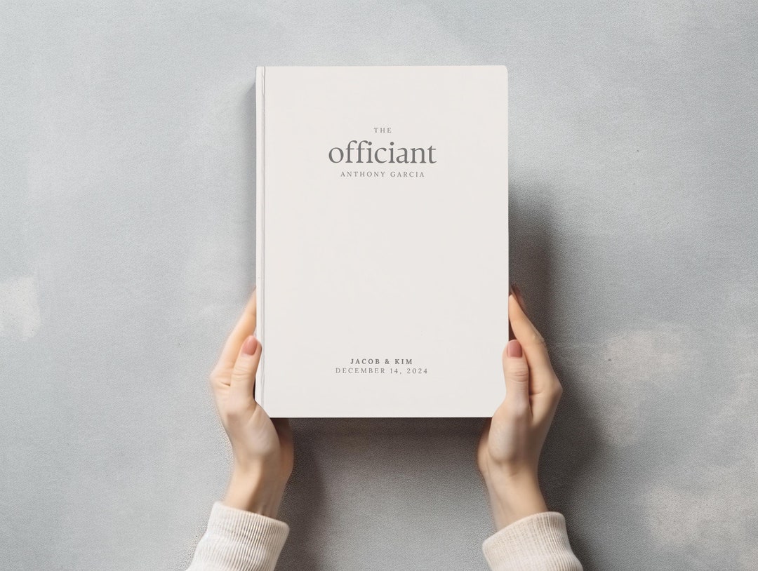 Wedding Officiant Book Custom Officiant Notebook Wedding Gift for ...