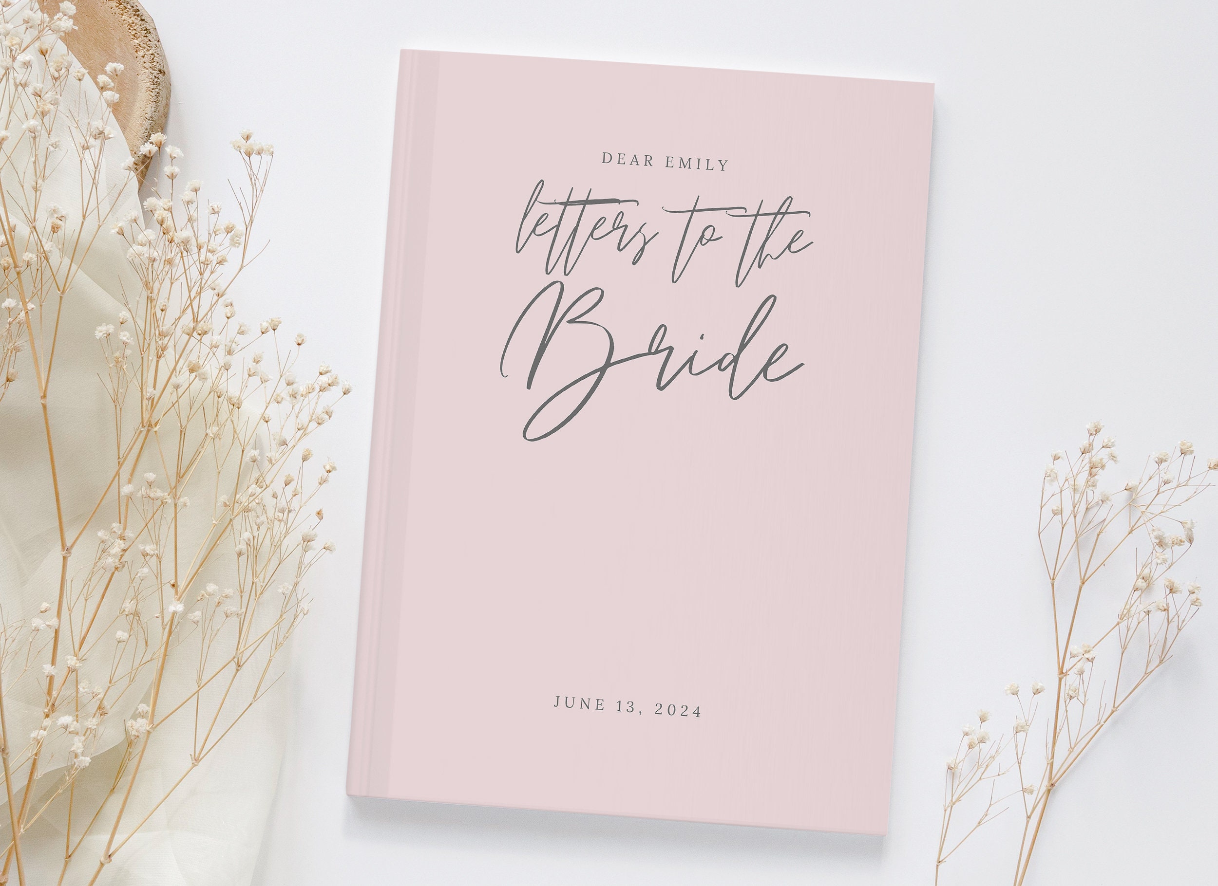 Letters to the Bride Book Bridal Shower Gift From Bridal Party to Bride ...
