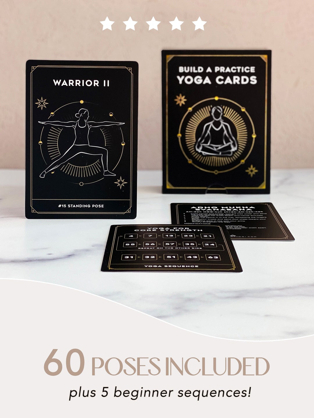 Yoga Cards Yoga Pose Cards Asana Cards Yoga Flashcards Yoga Poses Yoga ...
