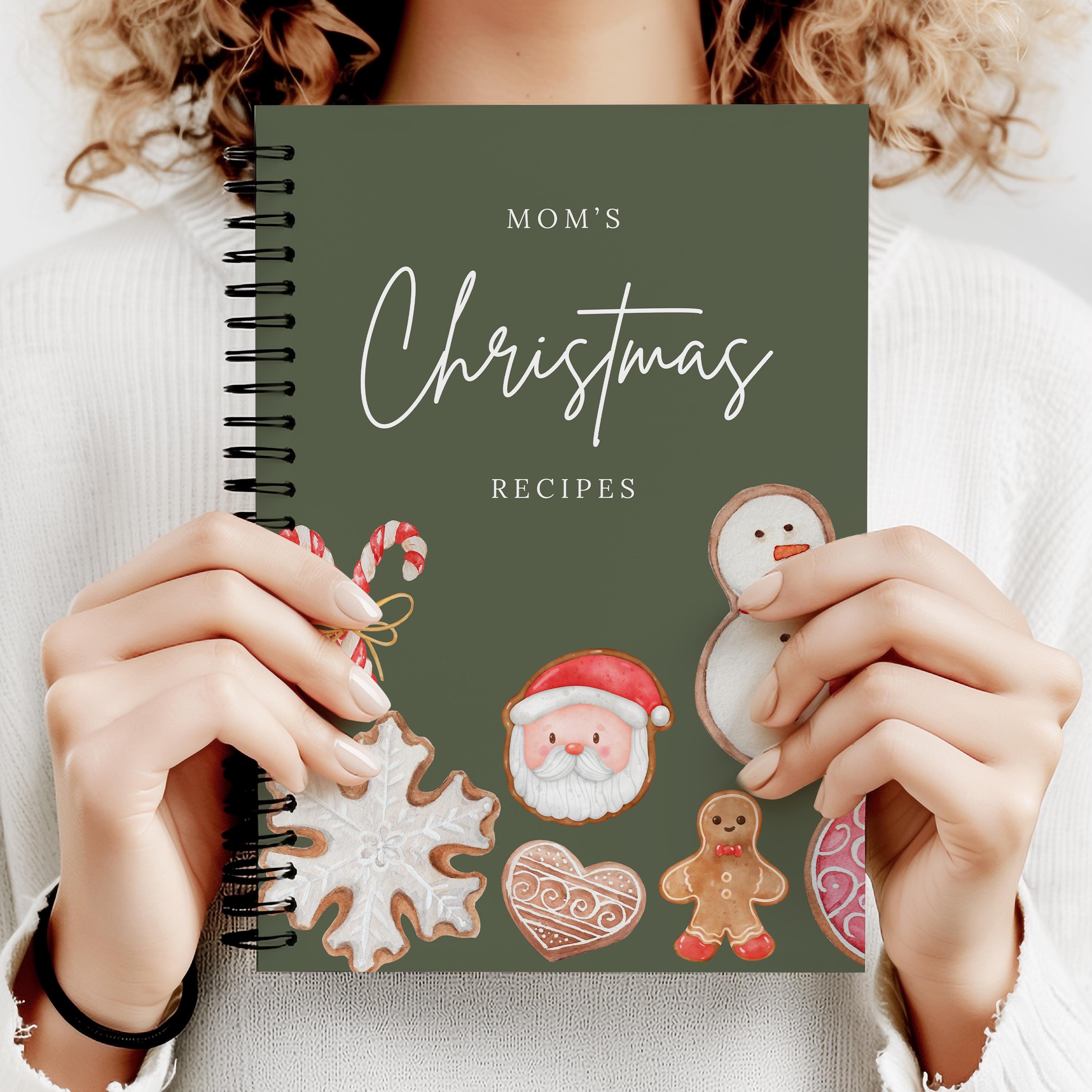 Christmas Cookbook Personalized Blank Recipe Book Christmas Recipes ...