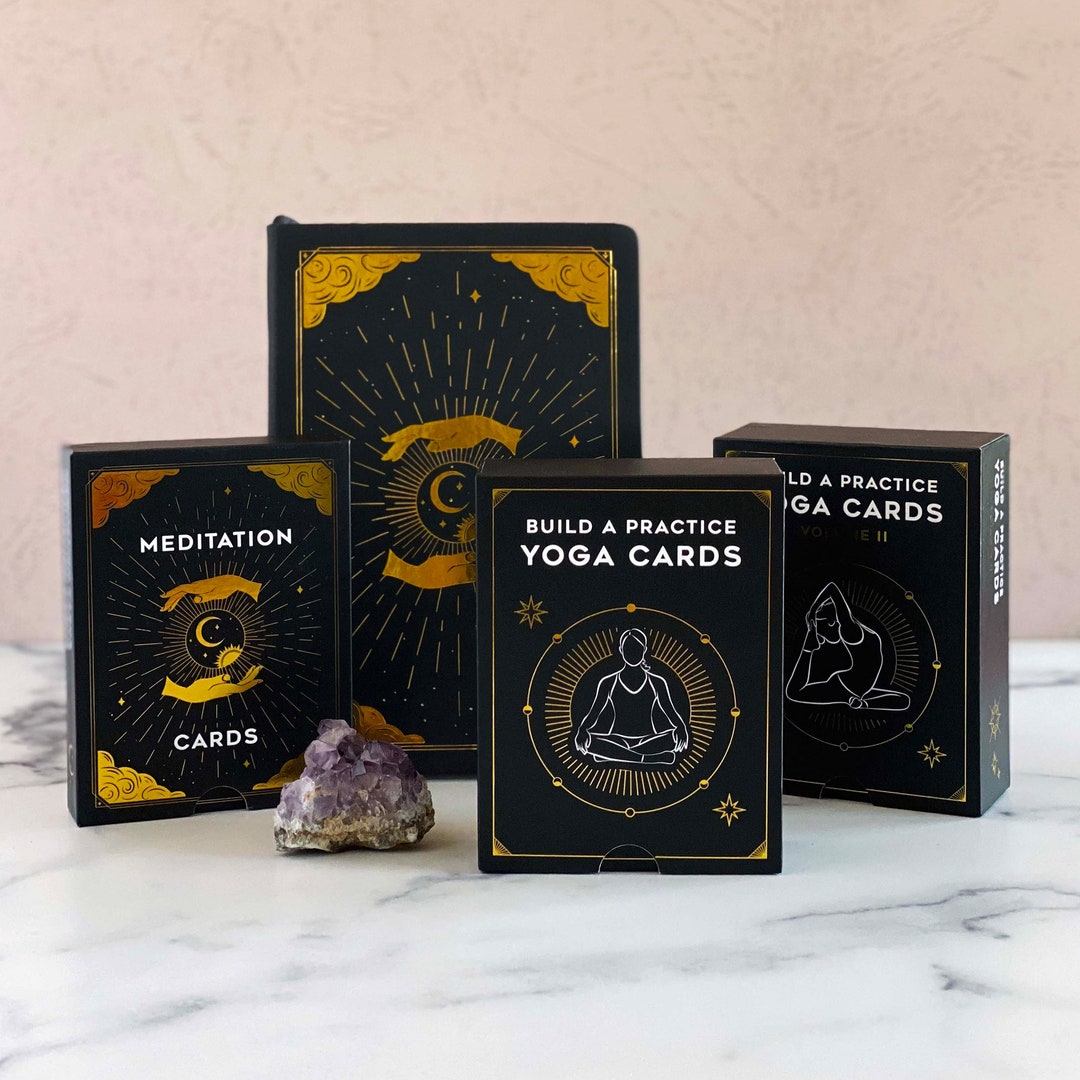 Yoga Card Decks Meditation Cards & Blank Lined Journal Bundle - Etsy