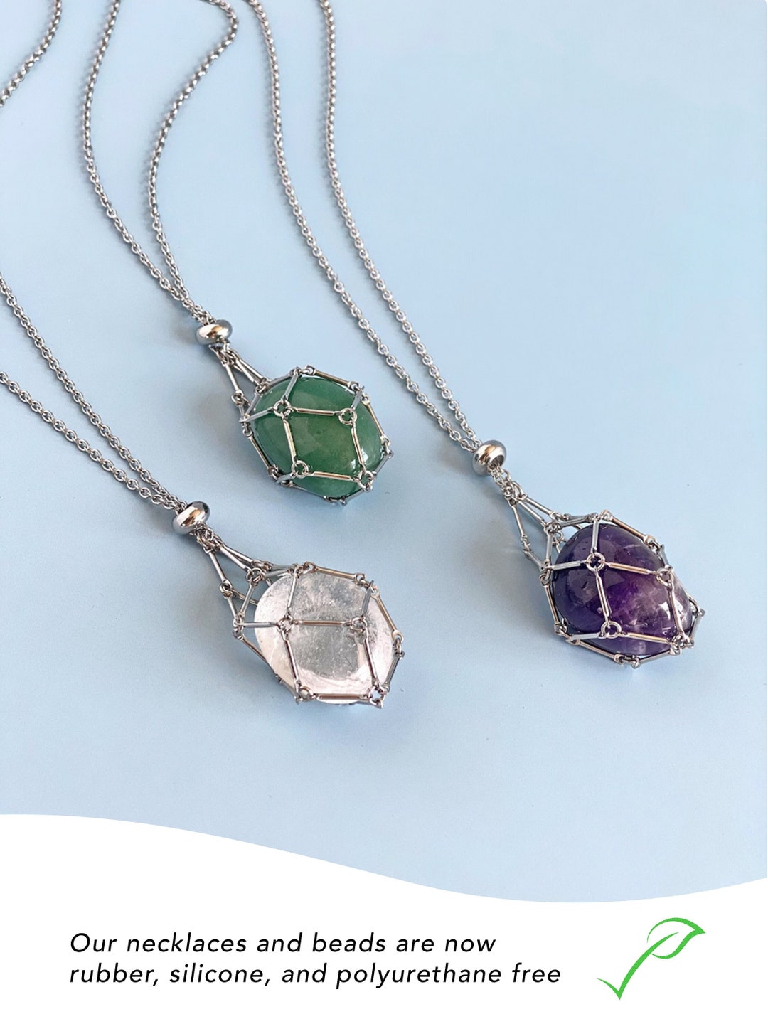 Crystal Holder Necklace Interchangeable Crystal Necklace - Etsy