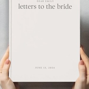Letters to the Bride Book Bridal Shower Gift From Bridal Party to Bride ...